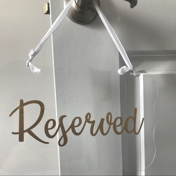 Party Supplies | Reserved Acrylic Sign | Poshmark
